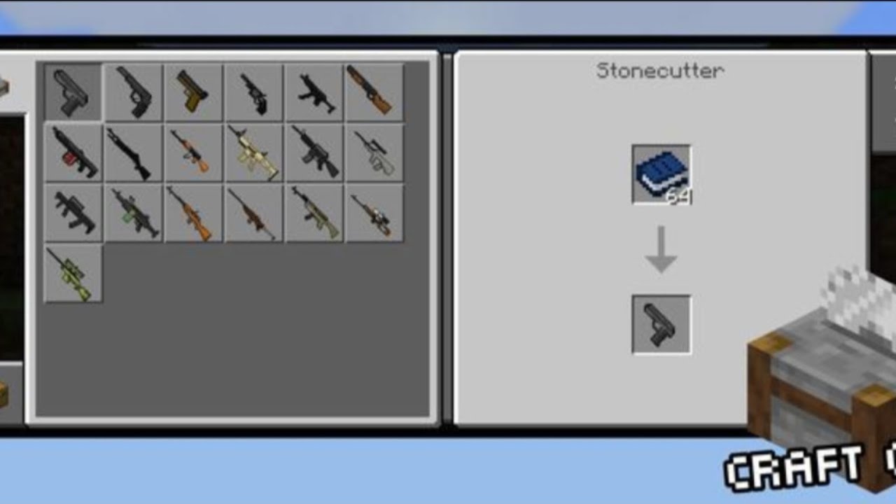 Pixelated Guns Addon in Minecraft | New Weapons & Gameplay - YouTube