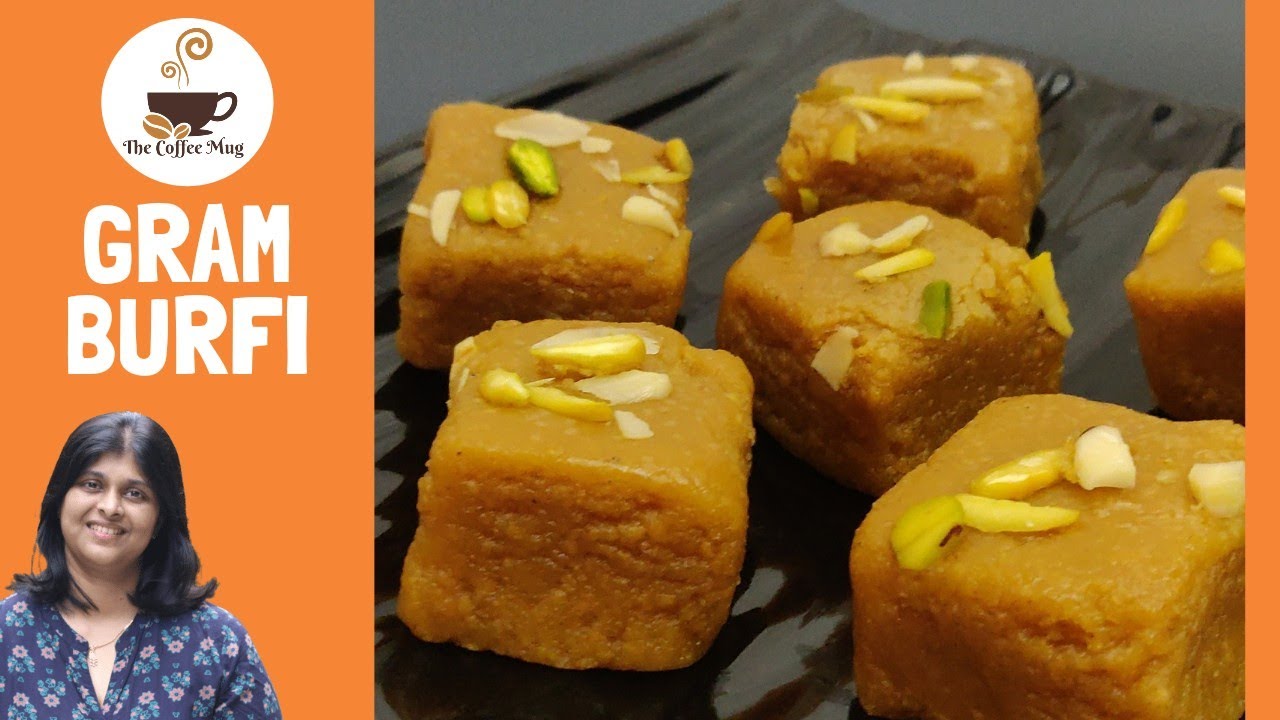 How to make Besan Burfi at Home | കടലമാവ്‌ ബർഫി | Gram Burfi ...