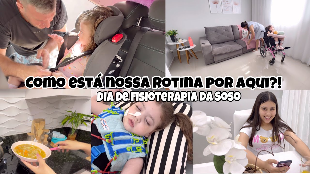 Como está nossa rotina por aqui?! | Soso indo pra fisioterapia | fiz ...