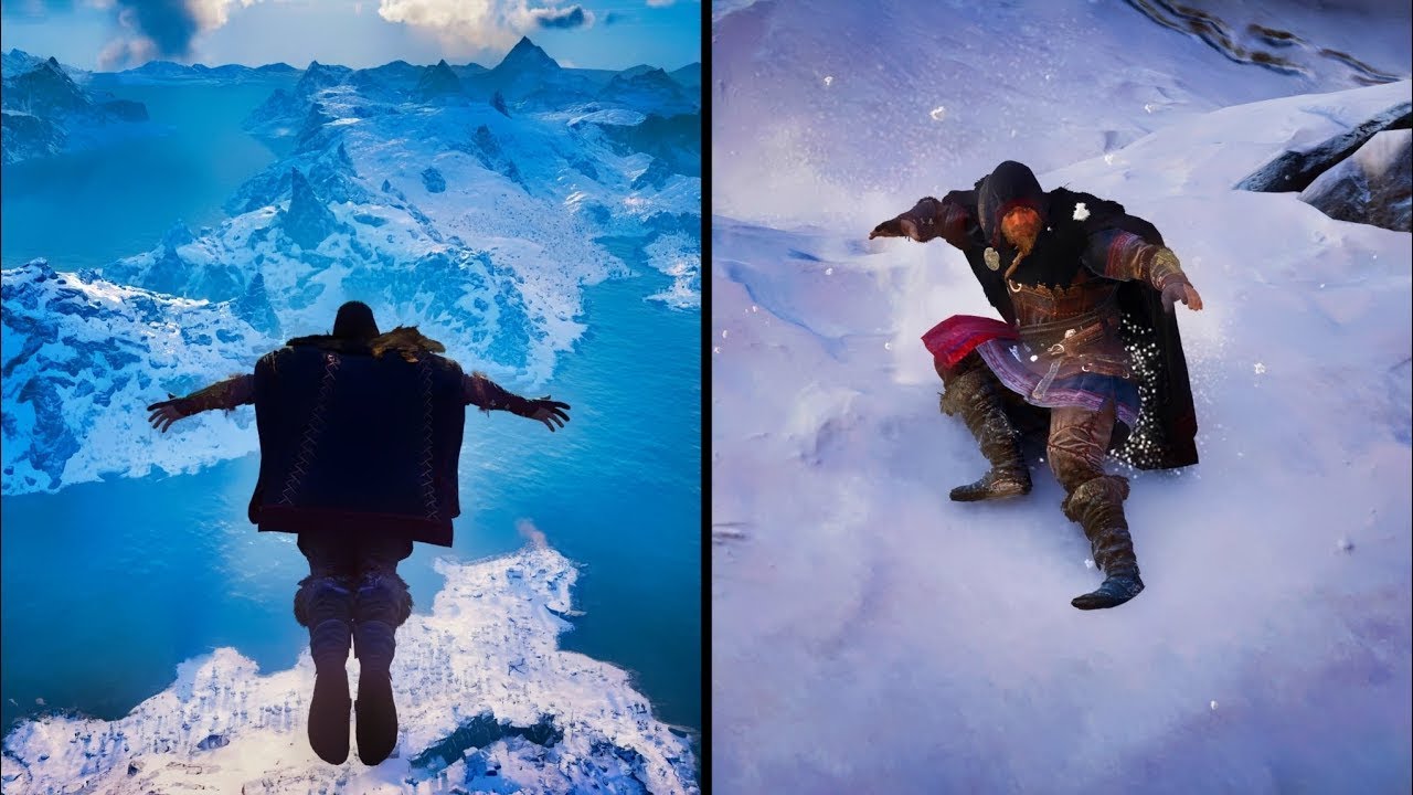 Jumping and Sliding From the Highest Location in Assassin's Creed ...