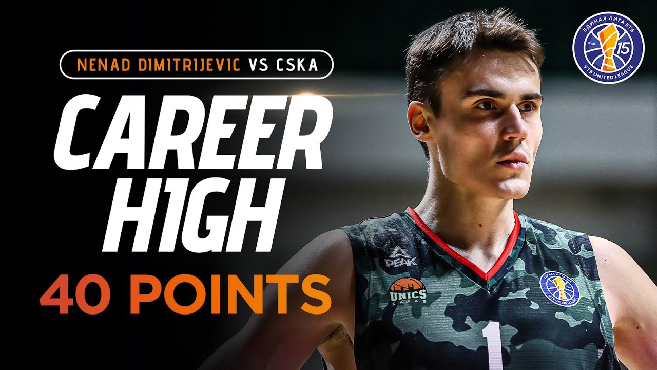 Nenad Dimitrijevic' Best Game in Career: 40 PTS + 9 AST + 6 REB vs CSKA ...