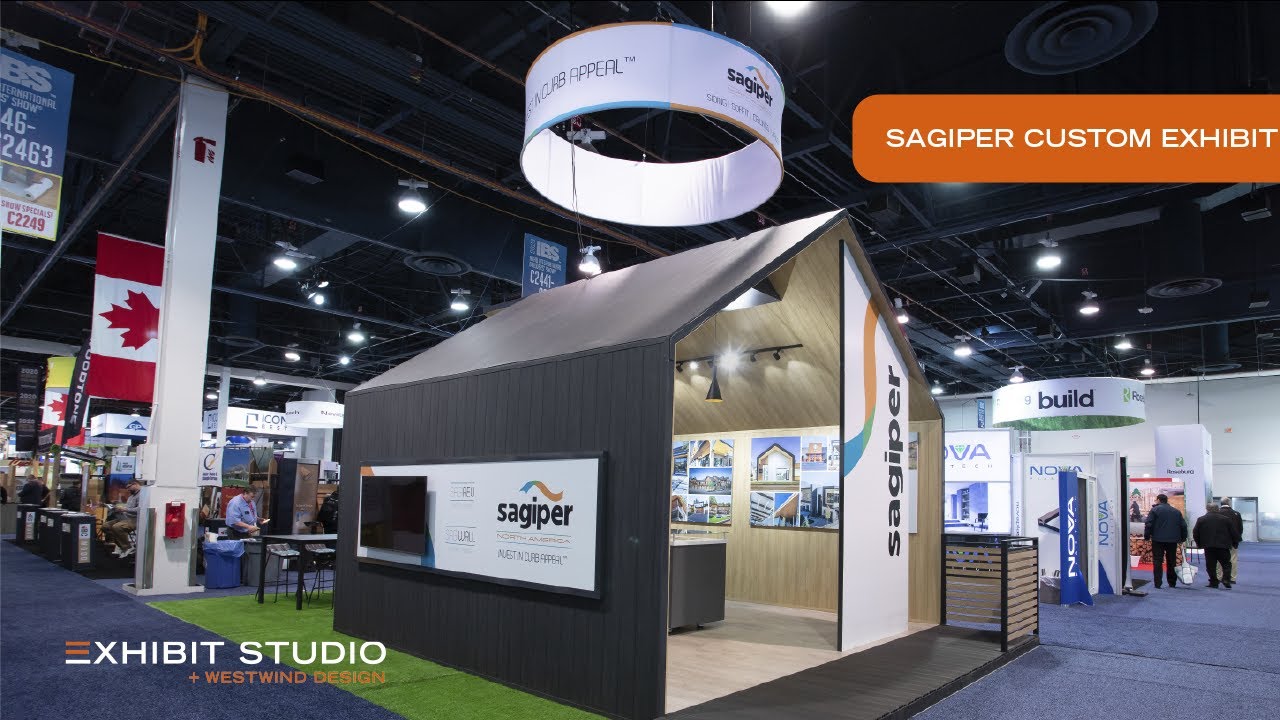 Exhibit Studio | Custom Trade Show Display Fabrication for Sagiper - YouTube
