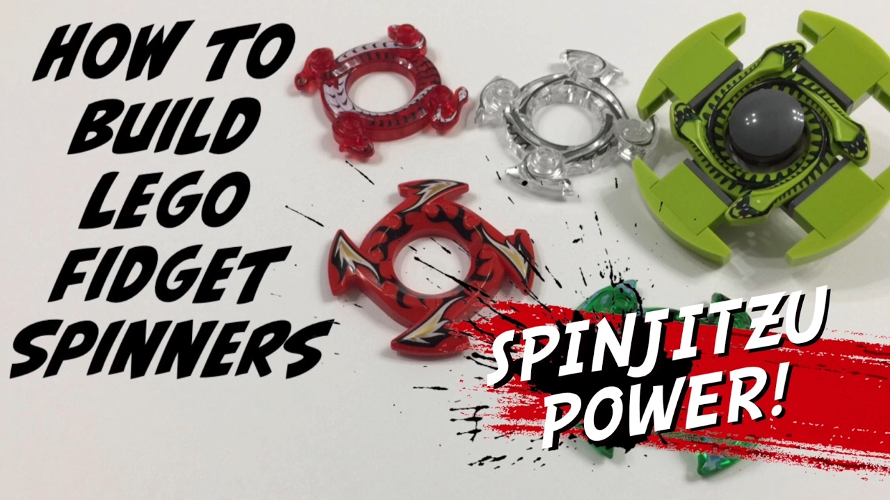 How to Build a Lego Fidget Spinner. DIY Tutorial with Spinjitzu Power ...