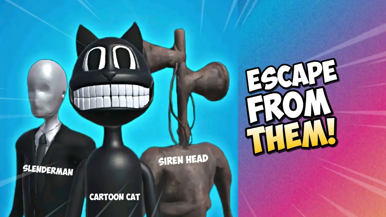 Siren Head, Cartoon Cat, & Slenderman - Escape Gameplay - YouTube