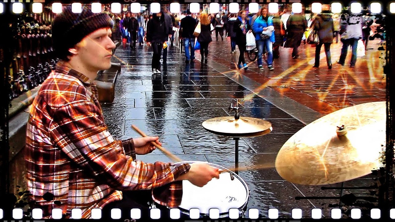 Joe O'Neill Busking Drummer Extraordinaire Buchanan Street Glasgow ...