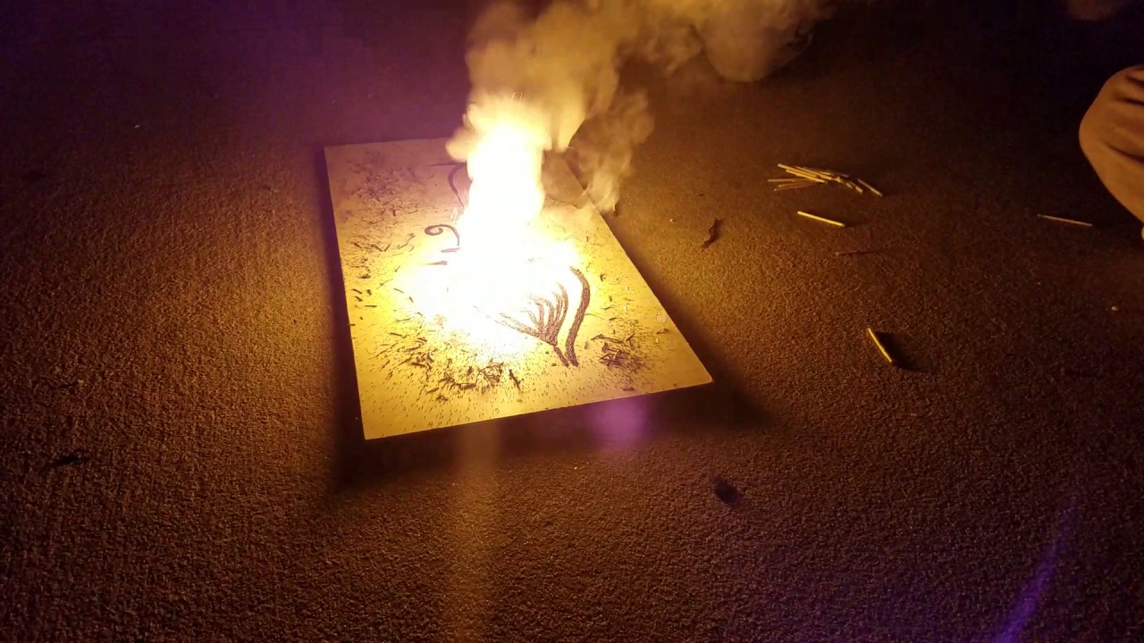 Gunpowder painting - Tribute to Cai Guo Qiang - YouTube