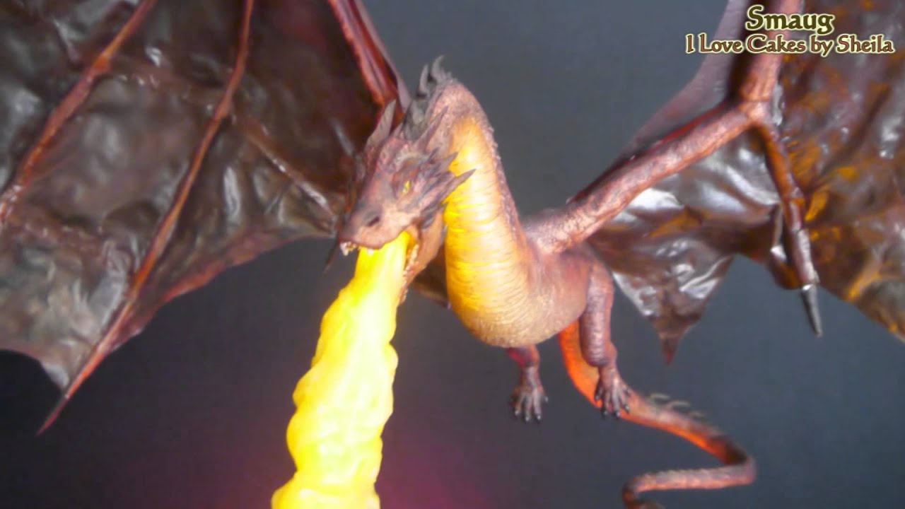 Smaug Breathes Fire - Cakes From Middle Earth - YouTube