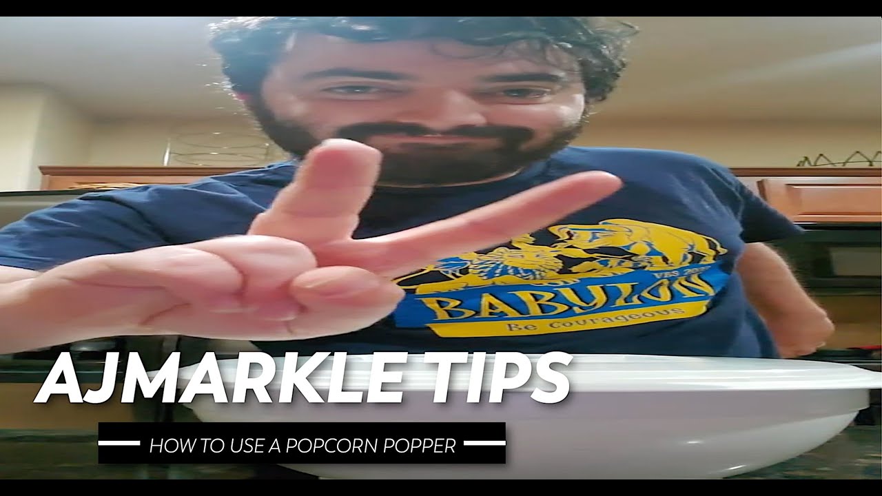 HOW TO USE A POPCORN POPPER - YouTube