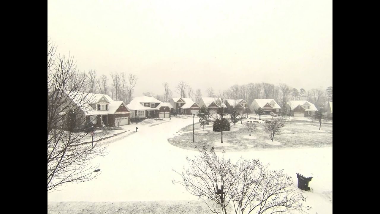 Midlothian, VA January 22, 2016 Snow Fall - YouTube