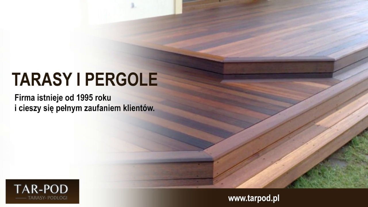 Tarasy drewniane pergole ogrodzenia Gdynia Tar-Pod - YouTube