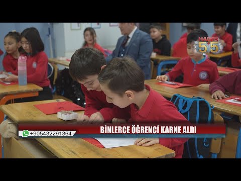 Samsun’da Karne Heyecanı: Yarıyıl Tatili Başladı