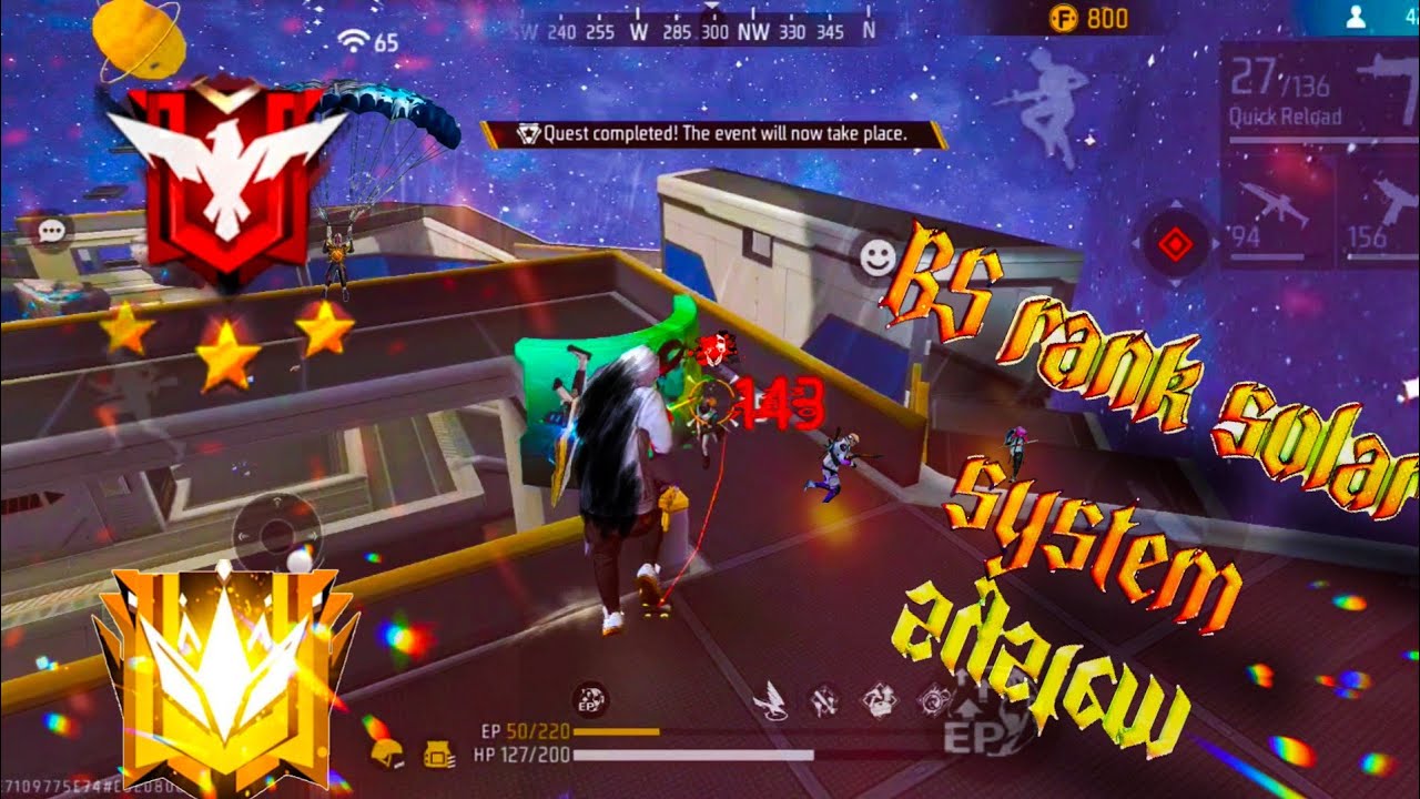 BS rank solar system game play 😱😱😱😱😱free fire live - YouTube