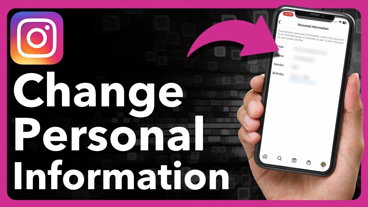 How To Change Personal Information On Instagram - YouTube