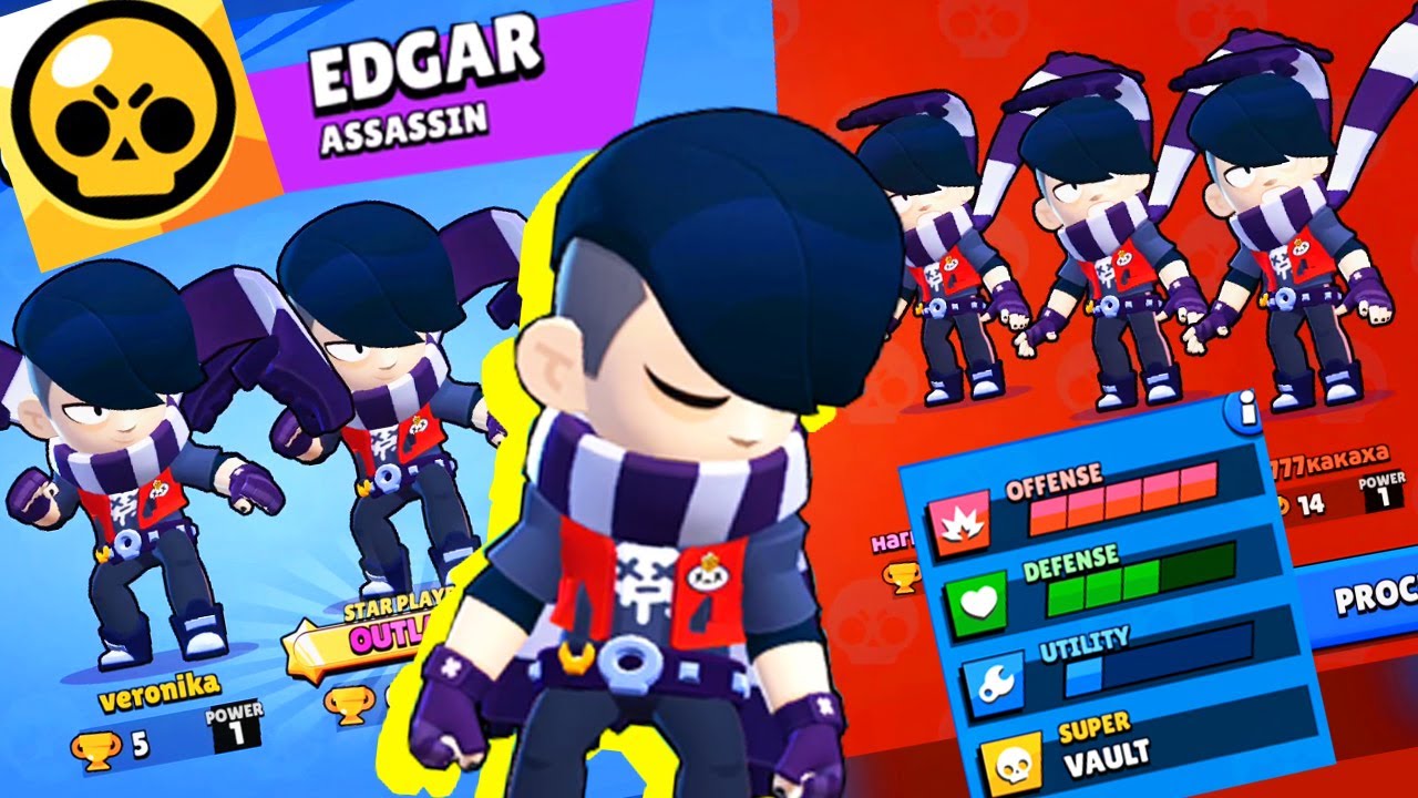 Brawl Stars - Gameplay Walkthrough Part 23 - EDGAR Character (Android ...