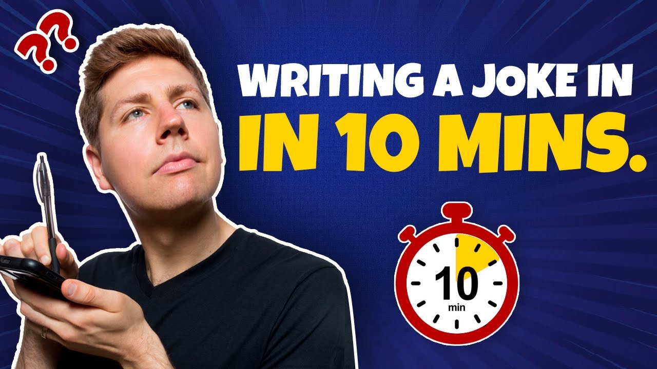 How to Write a Joke Fast (Live Class) | How to Write Comedy in 10 ...
