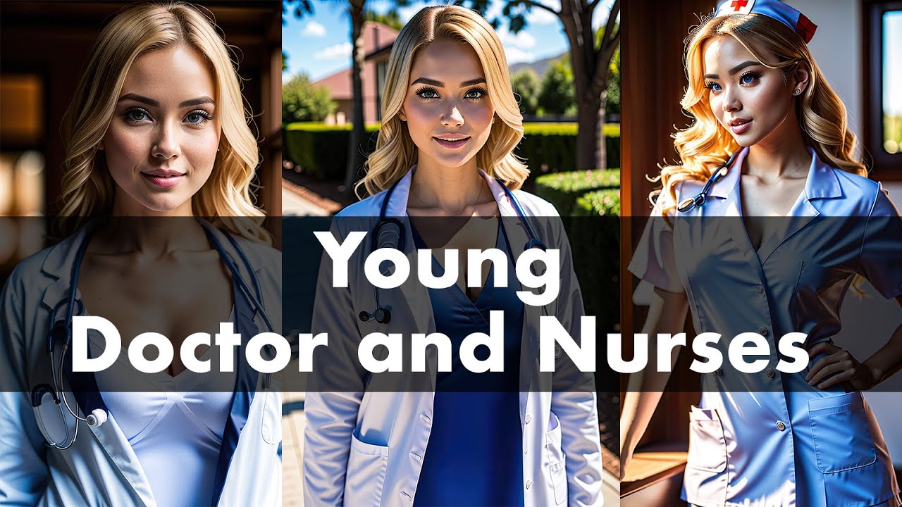 [AI Art] Female models young doctors and nurses 4K - YouTube