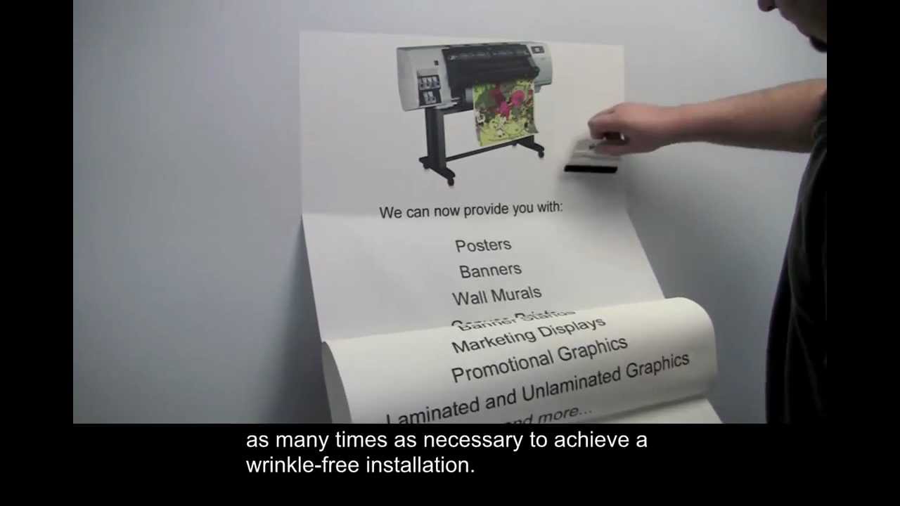 Photo Tex - Installing a Wall Graphic - YouTube