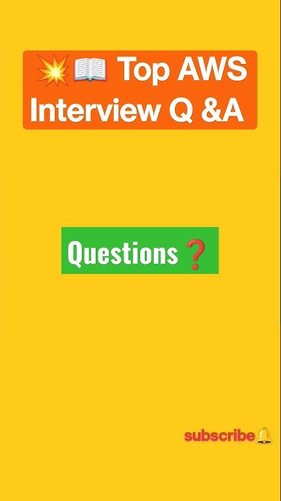 Top AWS Interview Questions and Answers for freshers (Updated) - YouTube