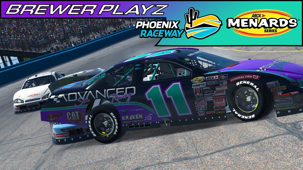 iRacing | ARCA Menards Series @Legacy Phoenix Raceway - YouTube