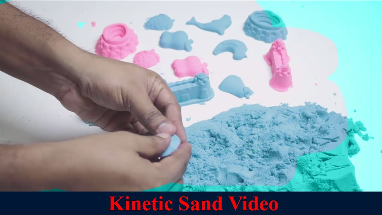 DIY How to make Kinetic Sand & Kinetic Sand Cutting || Good Video - YouTube