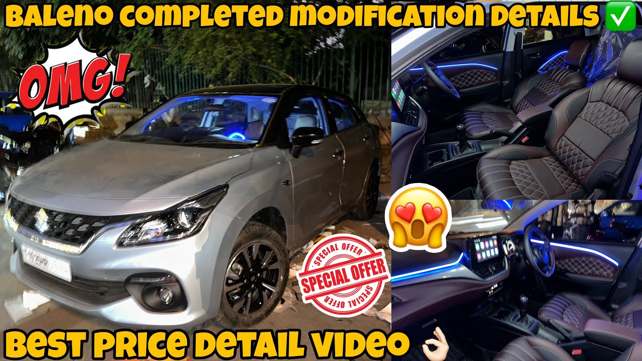 Baleno Modified Base To Top With Price😍Baleno Modification दिल्ली में ...