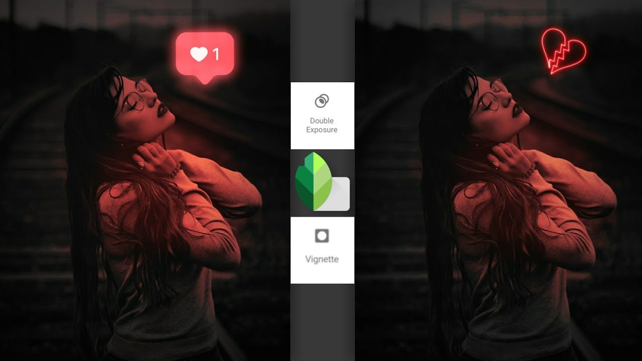 Instagram Viral Glowing Heart Editing Tutorial 2021 / Snapseed Editing ...