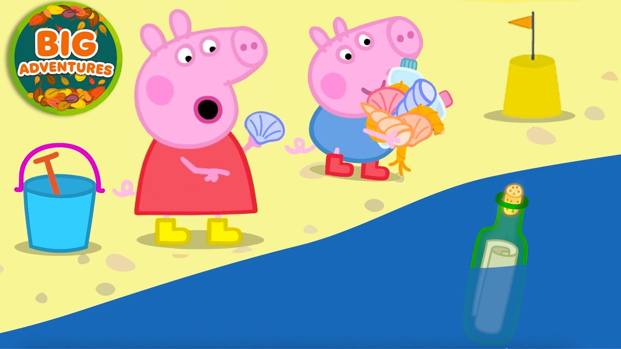 Peppa Pig Finds SECRET Sea Treasure 😲🐚 | Beach Summer Big Adventures ...