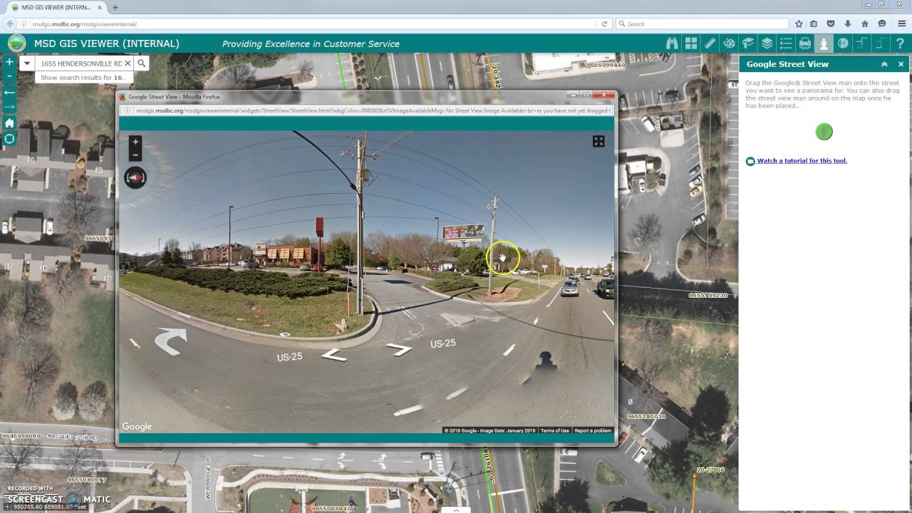 Tutorial for the Street View Tool in MSD GIS Viewer - YouTube