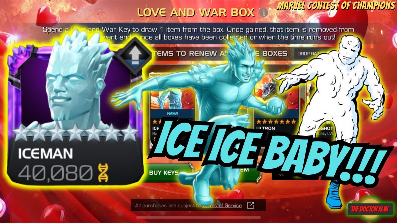 MCOC Iceman Showcase | 7 Star Awakened Rank 3 Iceman 300,000+ Points of ...