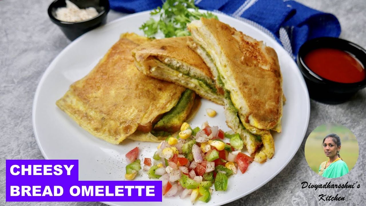 Cheesy Bread Omelette | Bread Omelette | Quick Breakfast Recipe | How to Make Bread Omelette ...