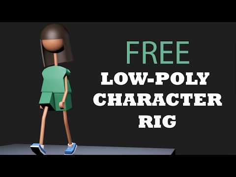 Free Low Poly Character Rig Download Cinema 4D R16 - YouTube
