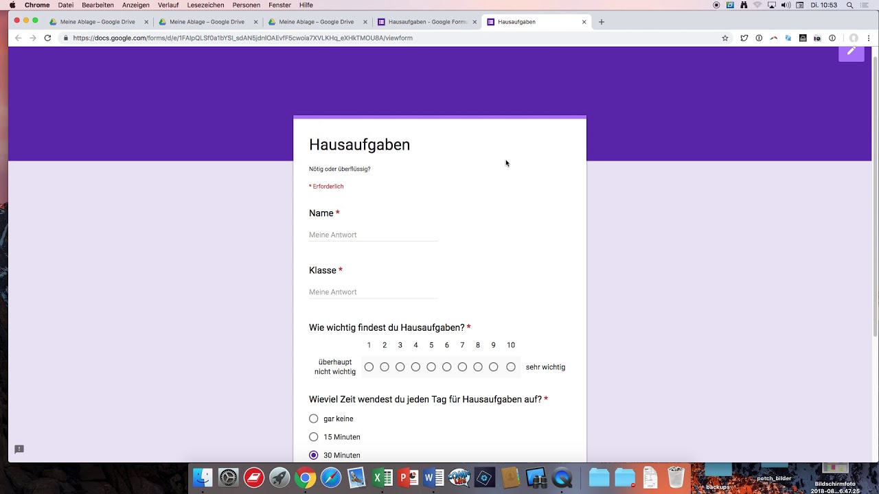 Google Formular Tutorial - YouTube