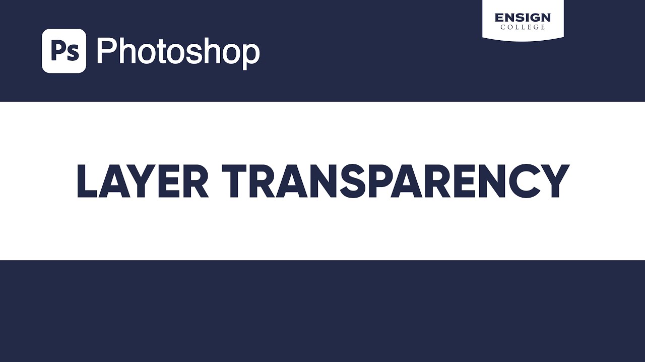 PS Layer Transparency - YouTube