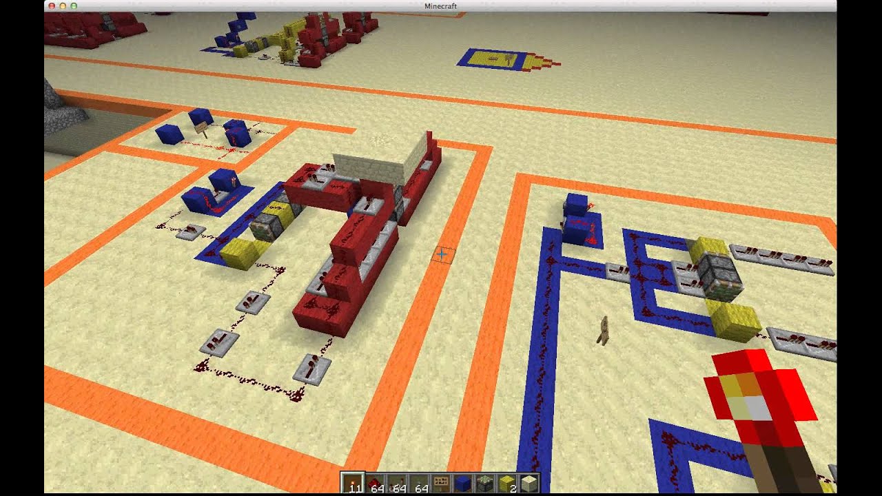 Minecraft - Single-Tick RS NOR Gate - YouTube