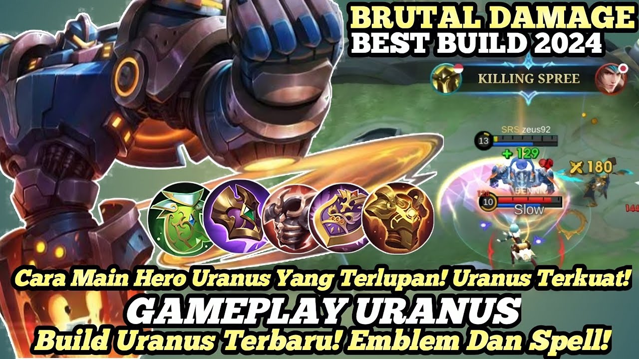 URANUS HERO YANG TERLUPAKAN! GAMEPLAY URANUS TOP GLOBAL - MOBILE LEGEND ...