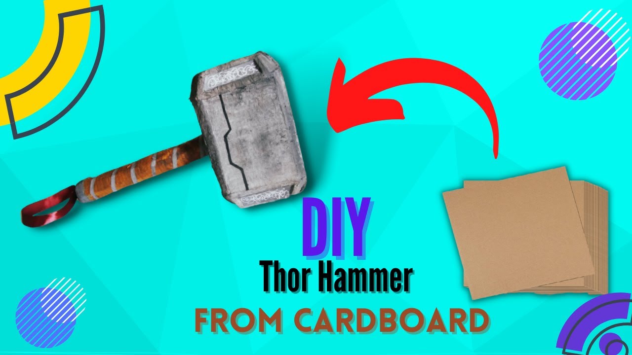Diy thor hammer from cardboard | How to make diy thor hammer from ...