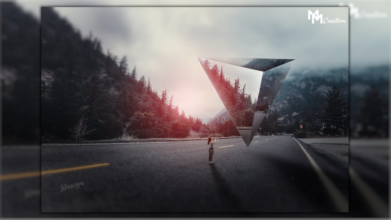 Surreal Landscape Geometric Photo Manipulation In GIMP Speedart | GIMP2 ...