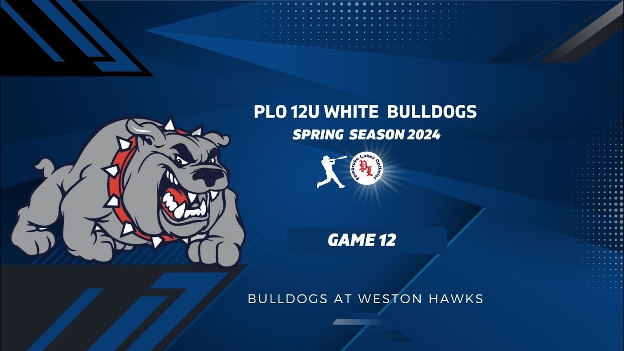 PLO 12U White Bulldogs Spring Season 2024 Game 12 at Weston Hawks - YouTube