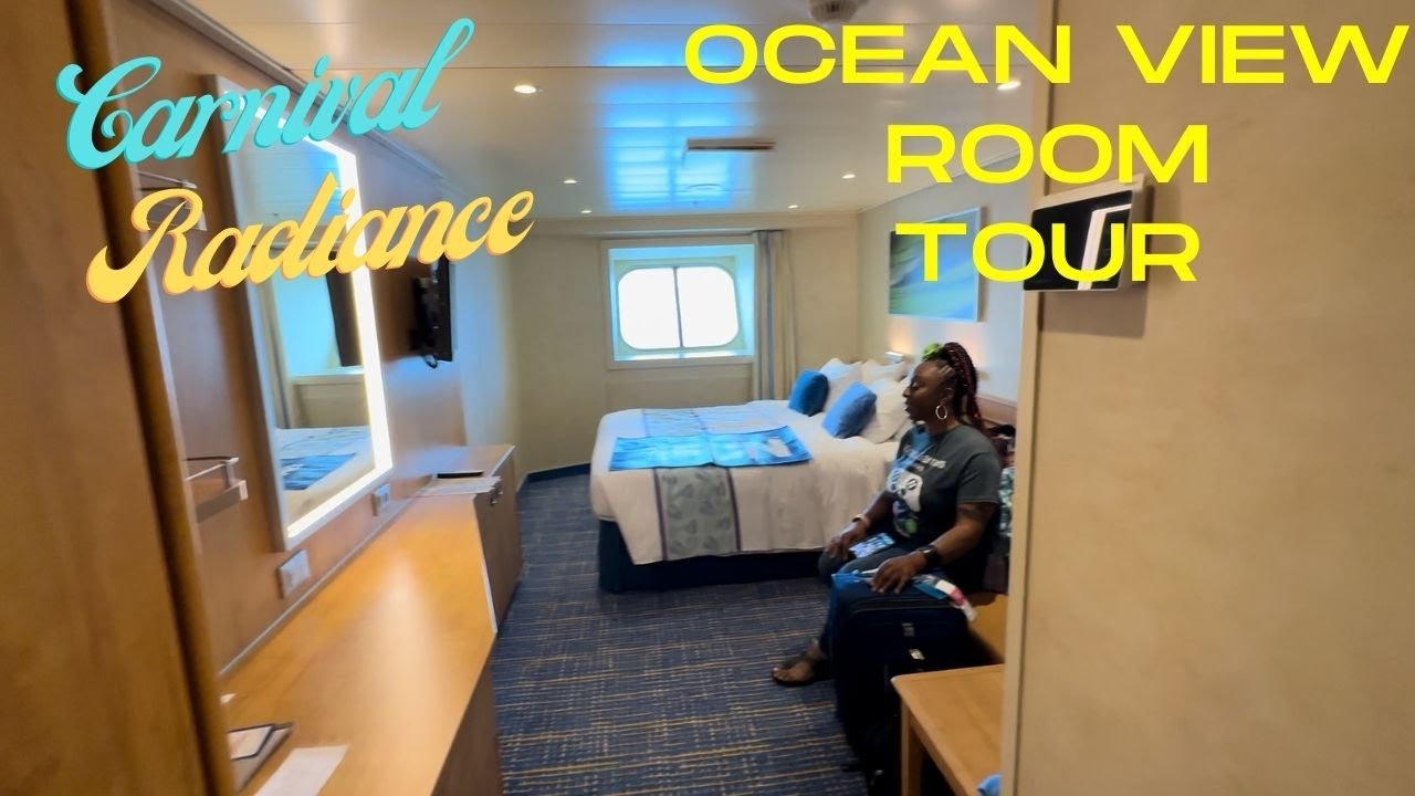 Carnival Radiance Ocean View Room Tour 2460 4K - YouTube