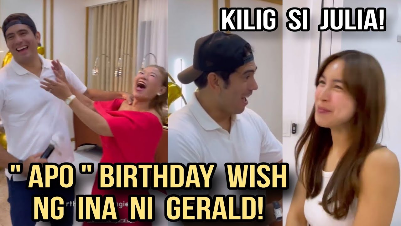 JULIA BARRETTO NALOKA SA KILIG NG HUMILING NG APO ANG INA NI GERALD ...