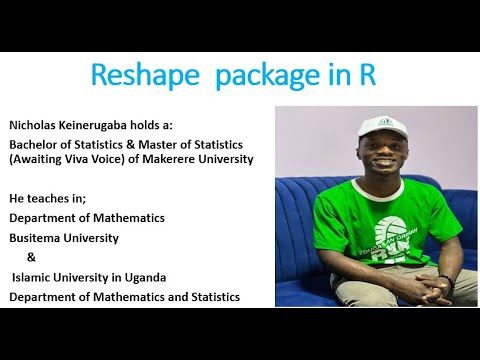 Reshaping in R programming - YouTube