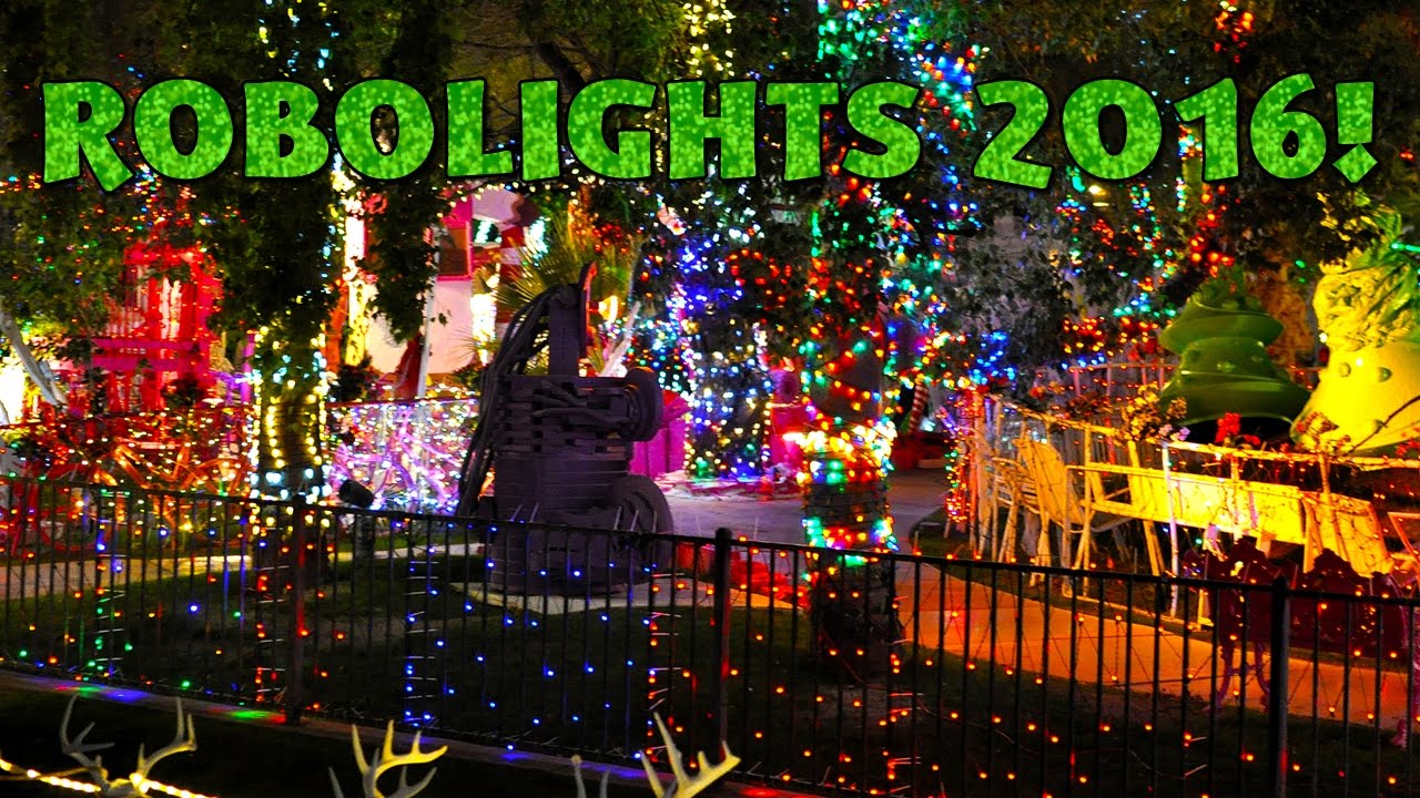 Robolights 2016 Walkthrough! Amazing Christmas Holiday Lights Display ...