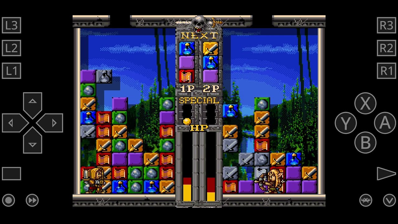 Game tuổi thơ 8x - Xếp hình đấu kiếm Dossun Ganseki Battle - YouTube