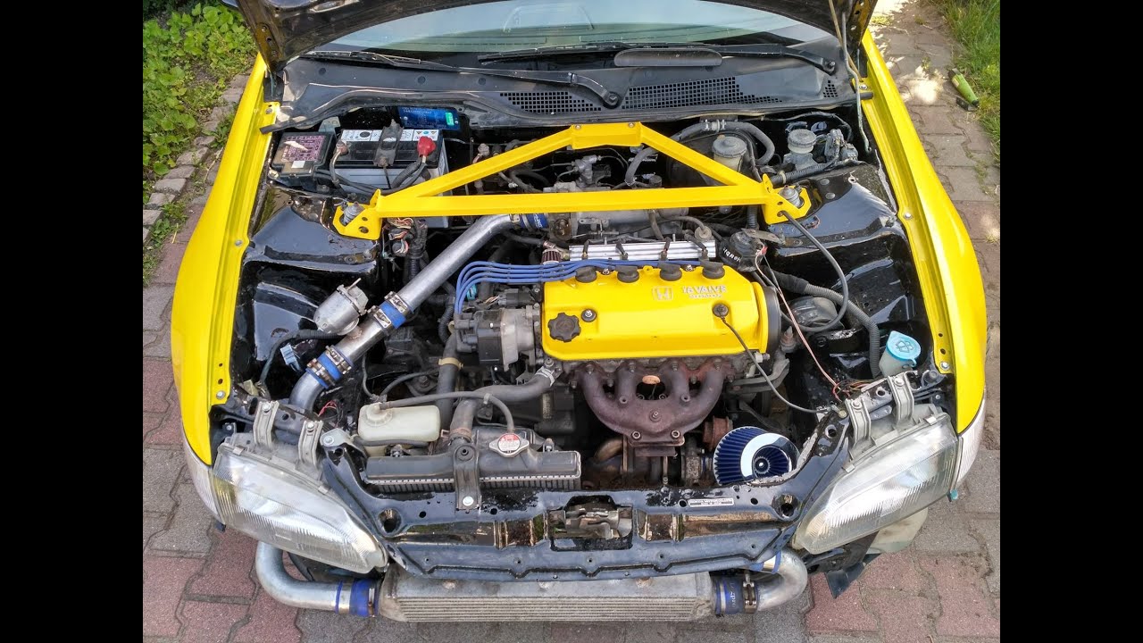 Honda Civic D13B2 Turbo - YouTube