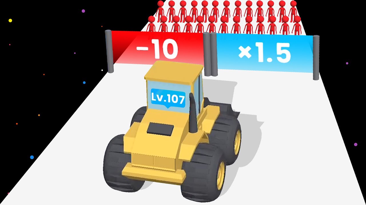 BULLDOZER RUN - Level Up Car (Fun Math Game) - YouTube
