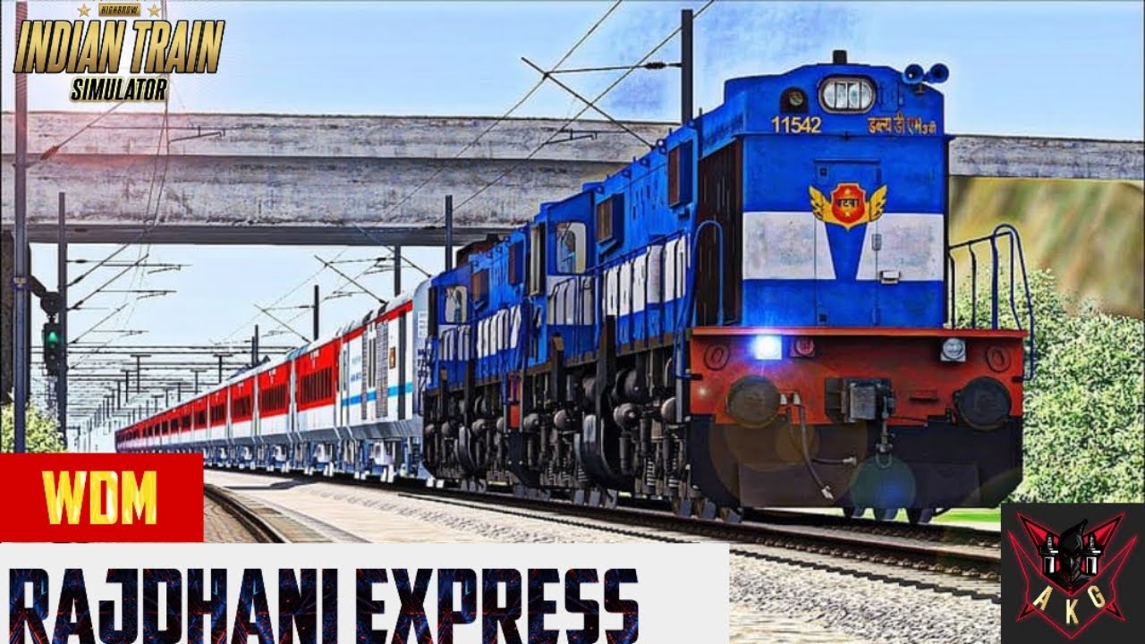 NEW WDM CLASSIC RAJDHANI EXPRESS | FASTEST TRAIN IN INDIA⚡| INDIAN ...