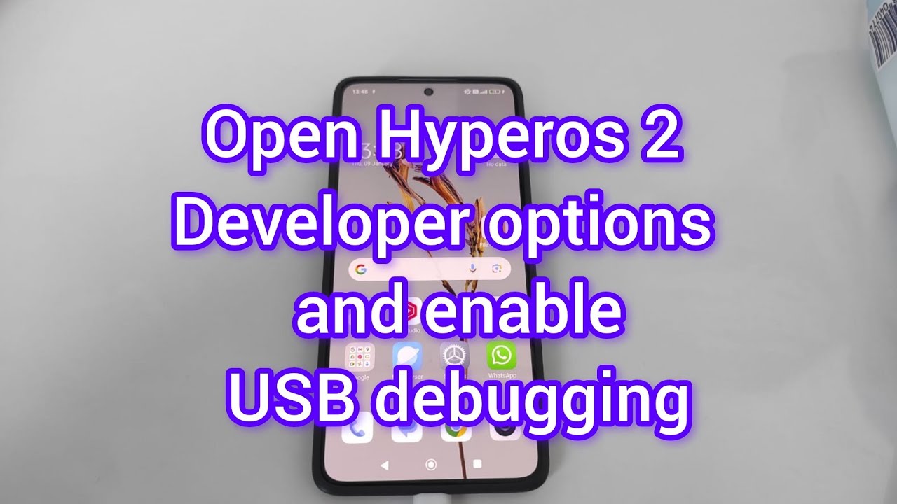 Open Hyperos 2 Developer options and enable USB debugging - YouTube