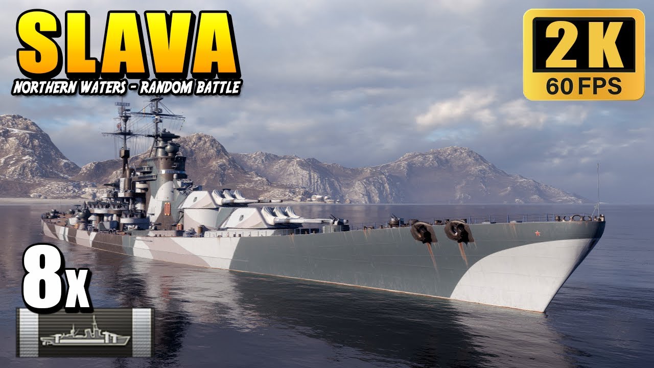 Battleship Slava - Highly accurate guns crushed the enemy in 10 minutes ...