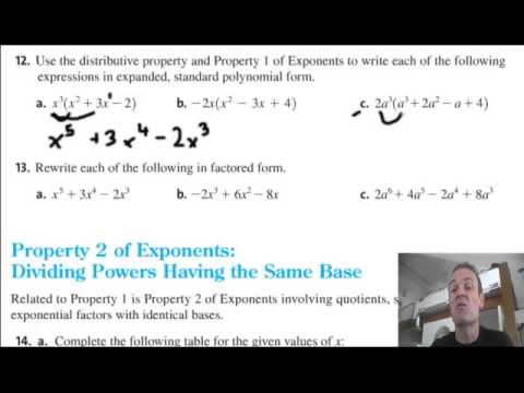 Exponents and distributive law - YouTube