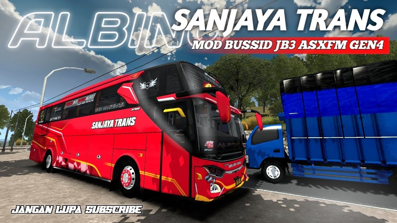 SHARE‼️MOD LIVERY BUSSID SANJAYA TRANS ALBINO FUL VARIASI MOD JB3 ASXFM ...